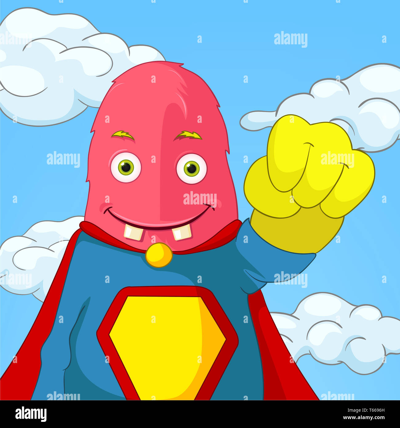 Cartoon alien monster man hi-res stock photography and images - Alamy