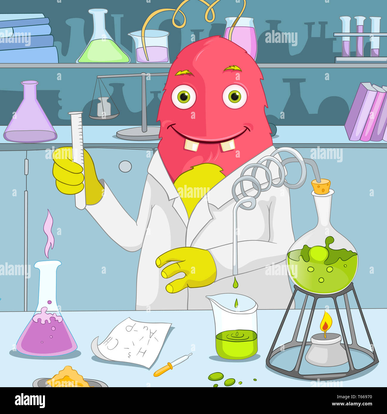 Beaker cartoon hi-res stock photography and images - Alamy