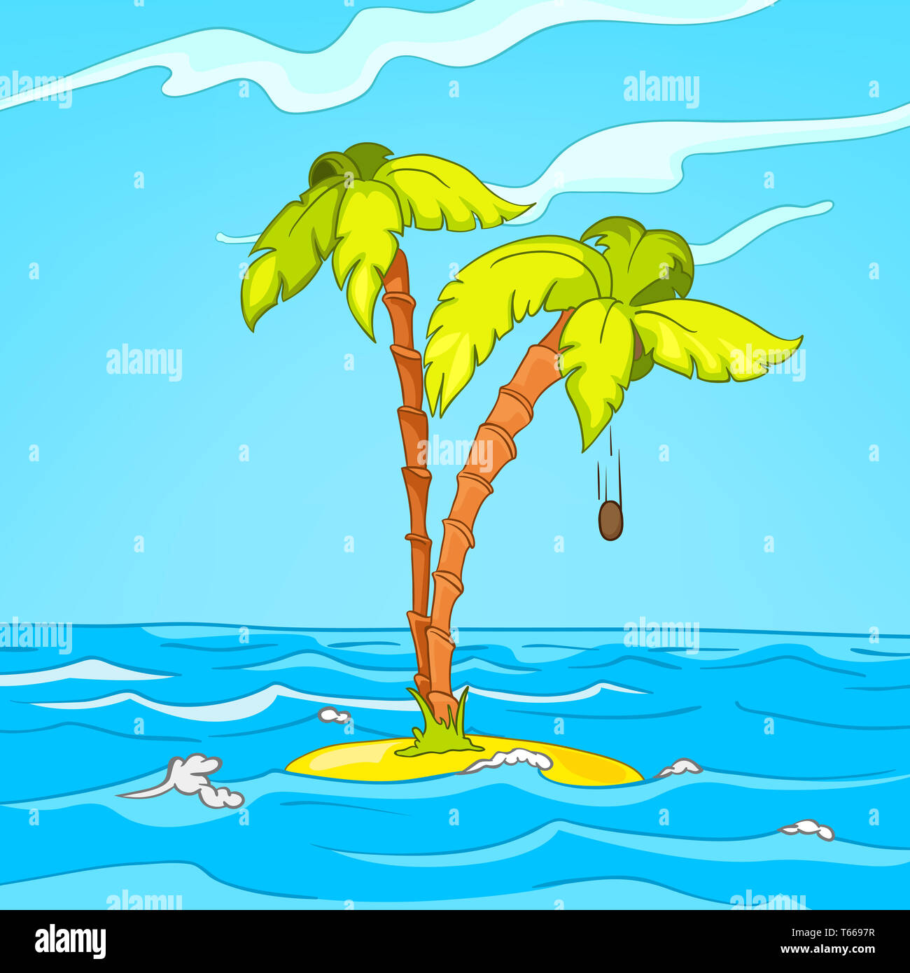 Beach cartoon hi-res stock photography and images - Alamy