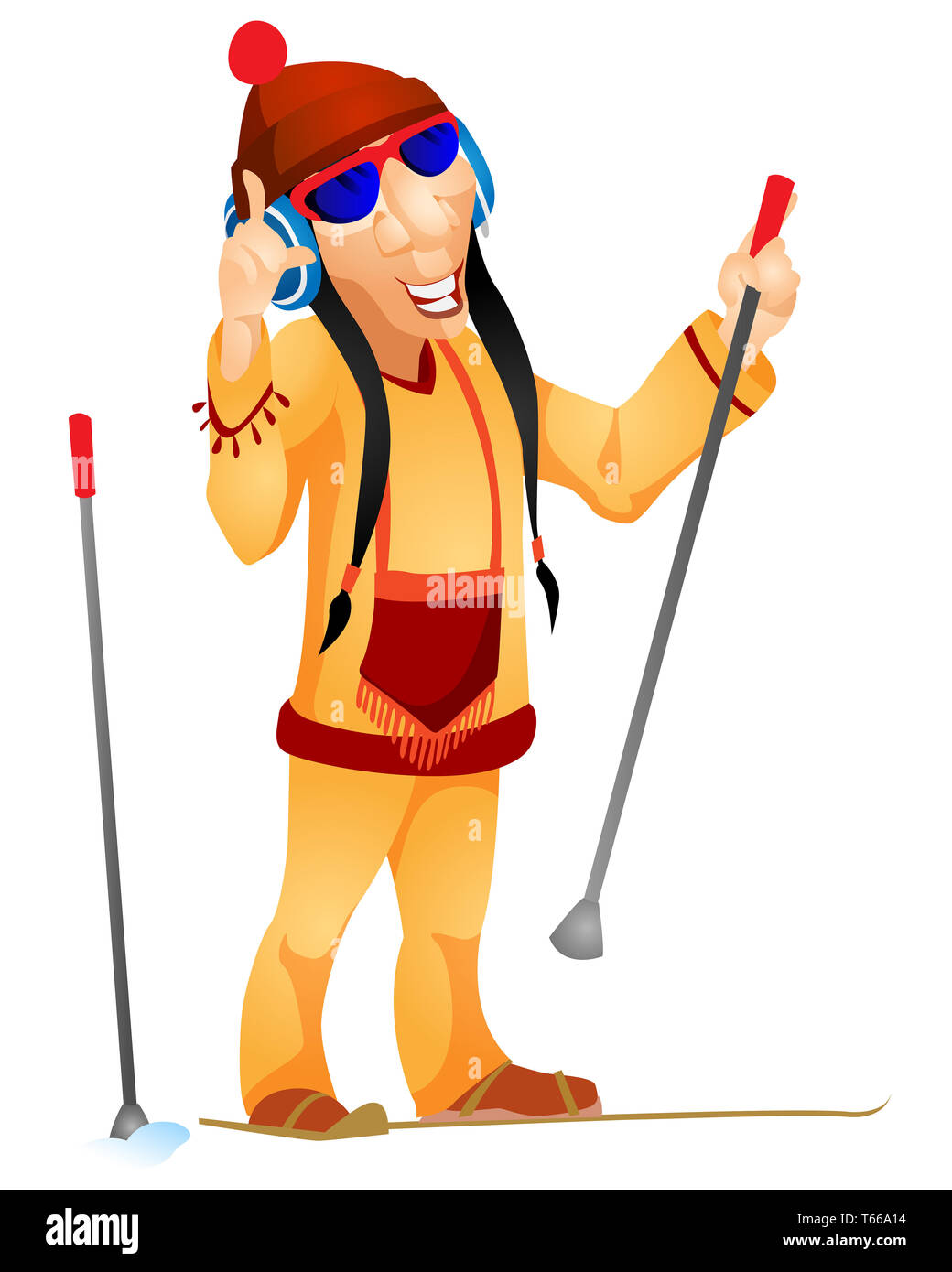 Funny cartoon native american hi-res stock photography and images - Alamy