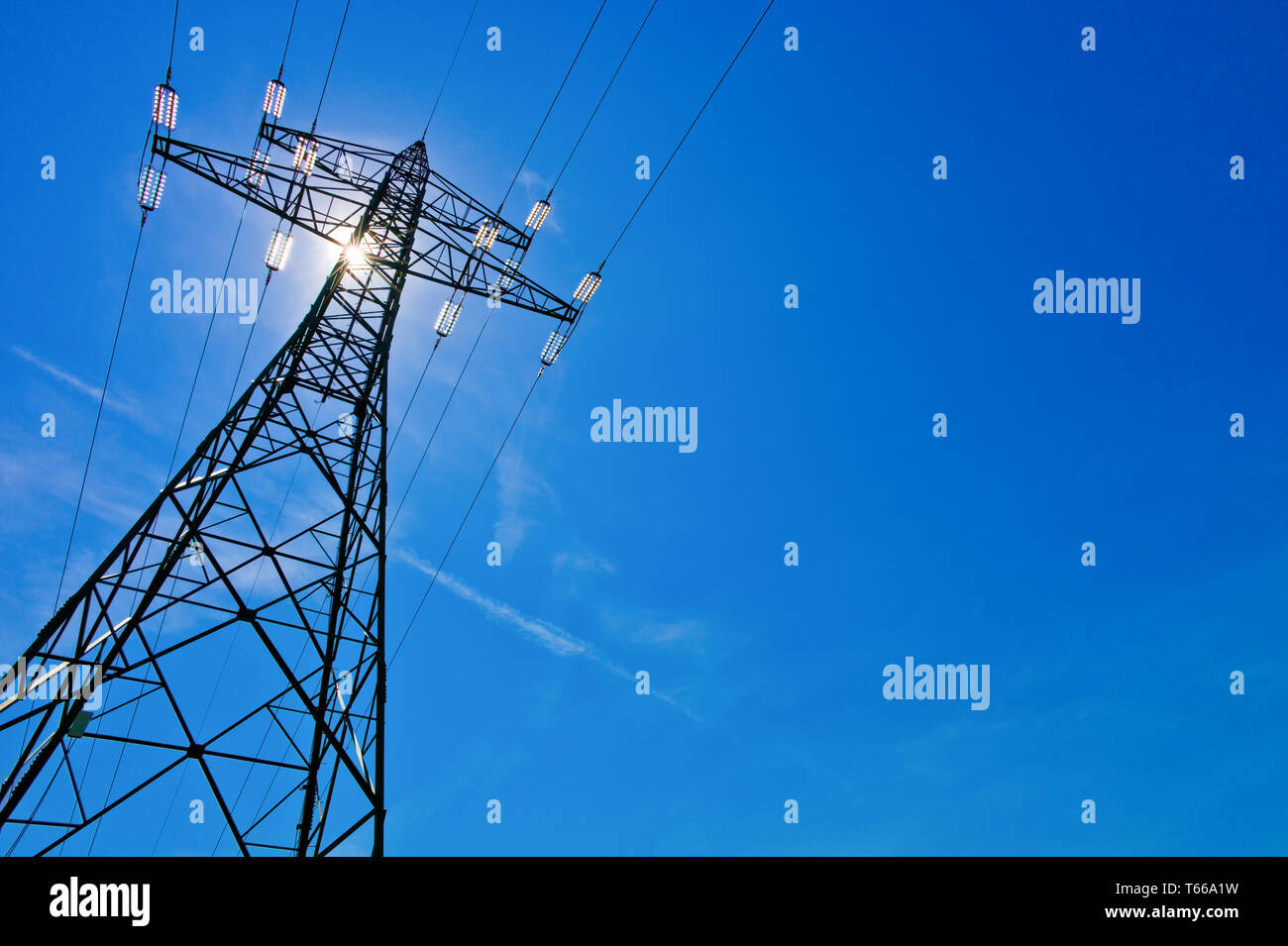 power pole symbol photo Stock Photo - Alamy