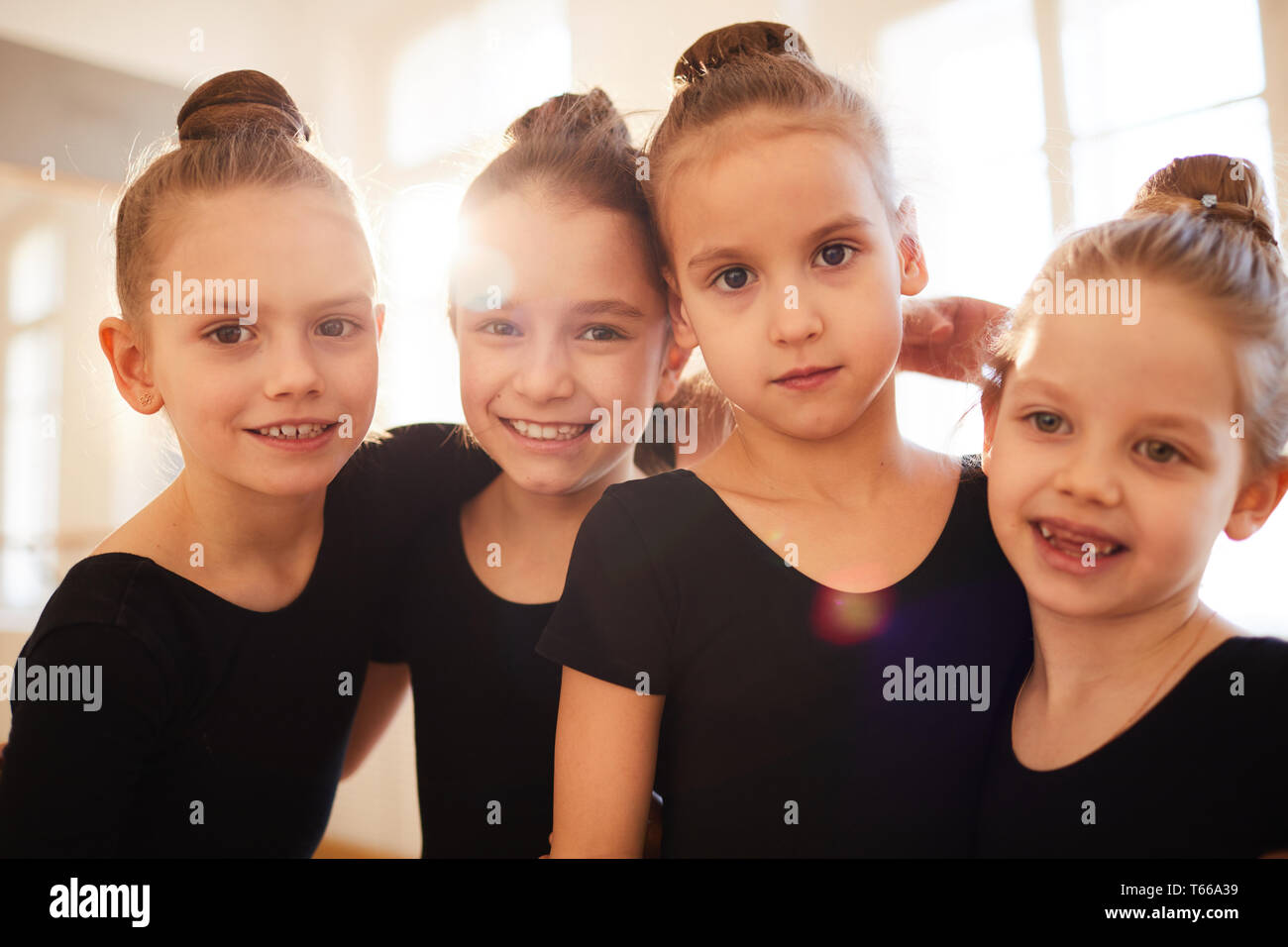 Little Dancers Posing Stock Photo - Alamy