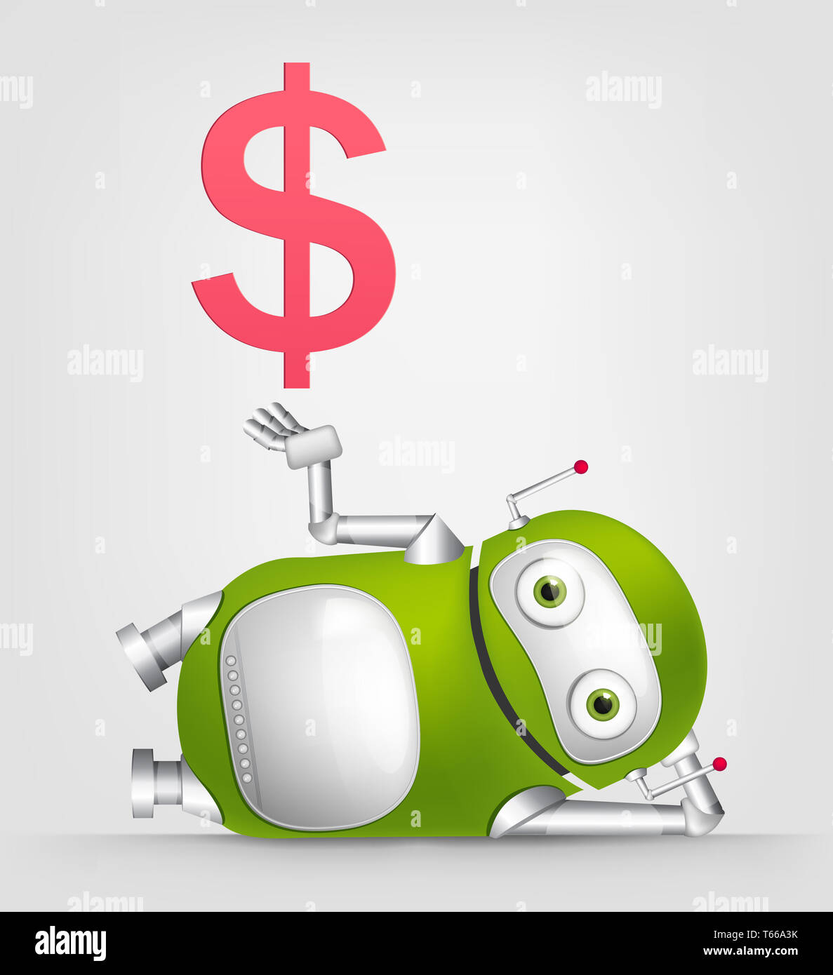 Robot money cartoon hi-res stock photography and images - Alamy