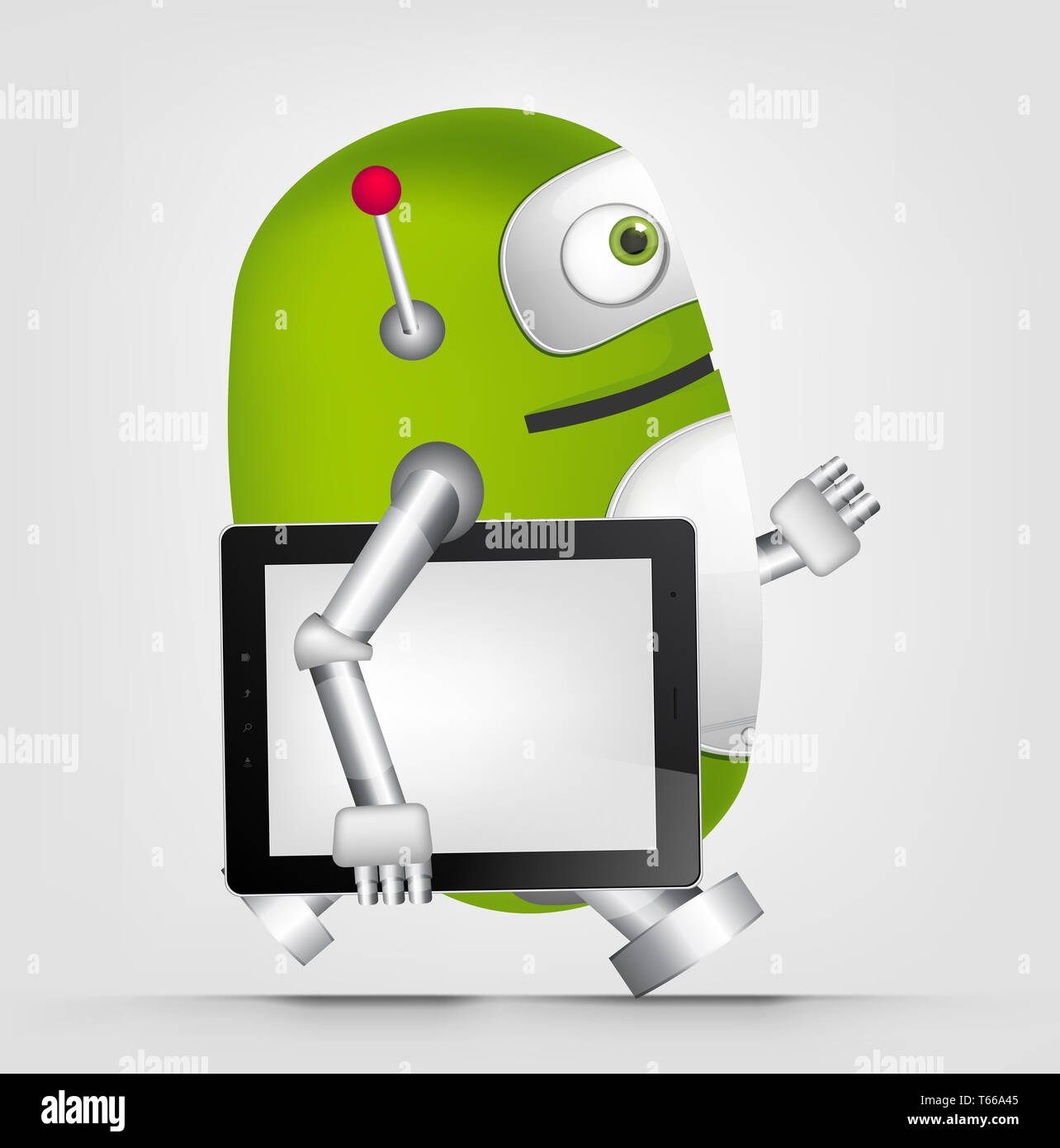 Running computer cartoon character hi-res stock photography and images ...