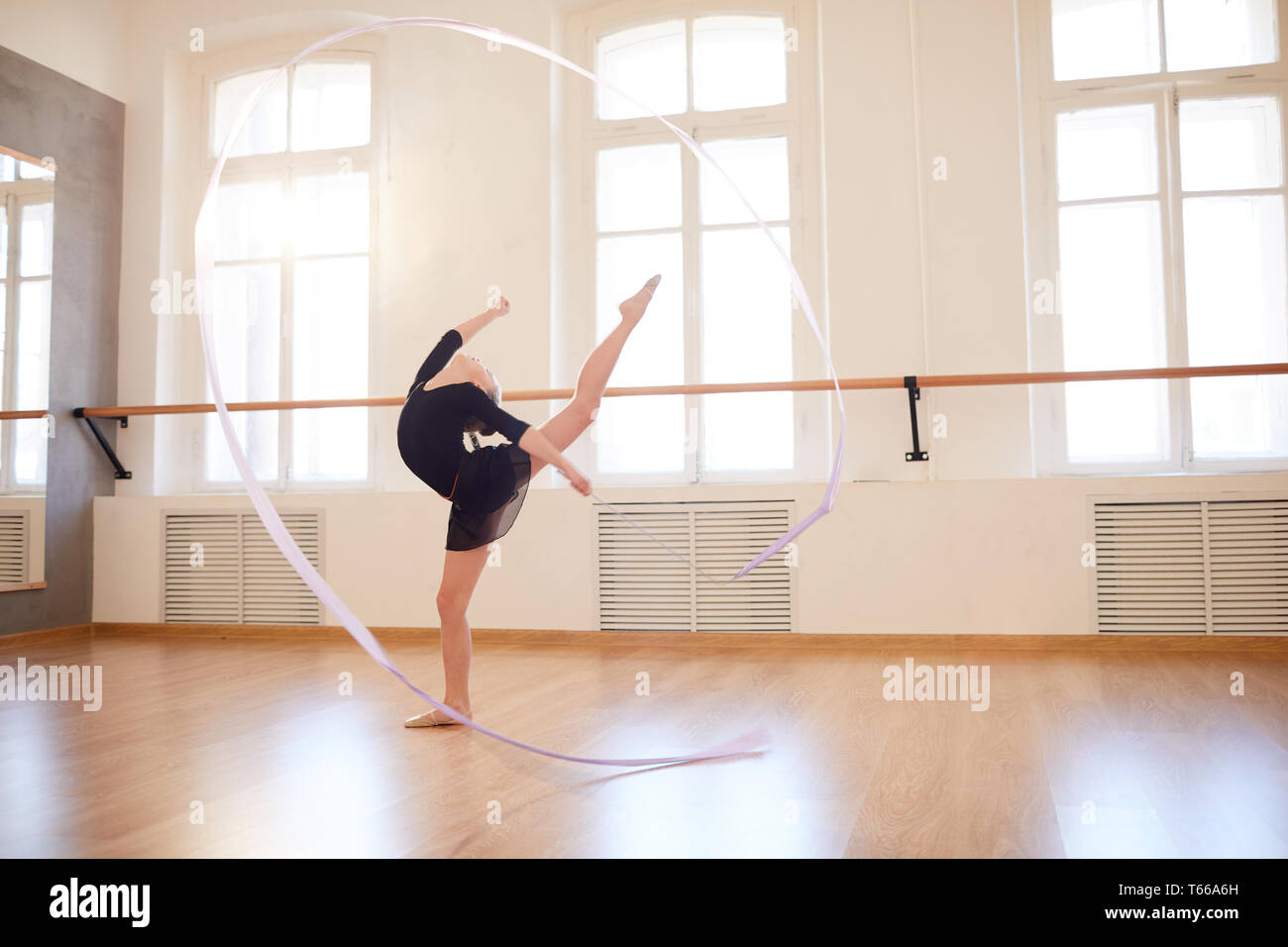 Rhythmic gymnastics ribbon hi-res stock photography and images - Alamy