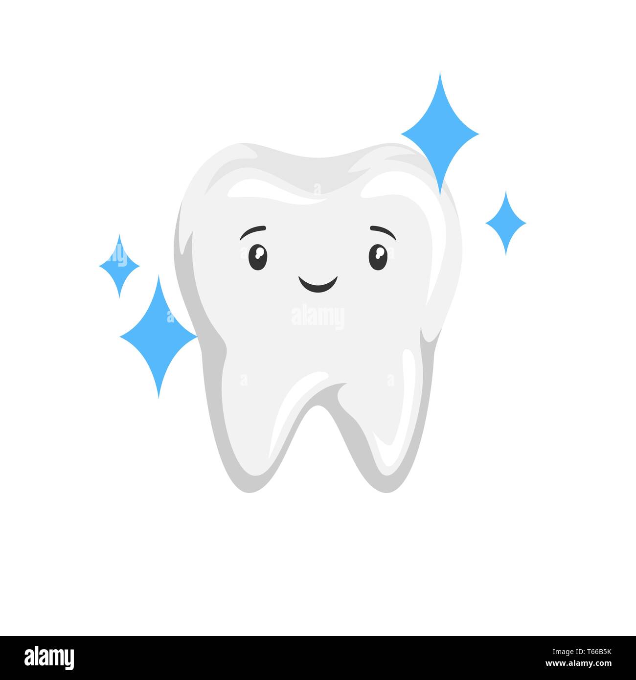 Illustration of smiling clean healthy tooth Stock Vector Image & Art ...