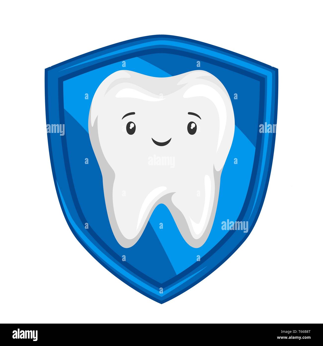 Illustration of smiling protected healthy tooth Stock Vector Image ...