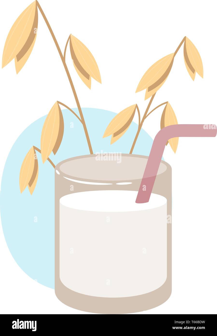 Organic white oat milk Stock Vector Images - Alamy