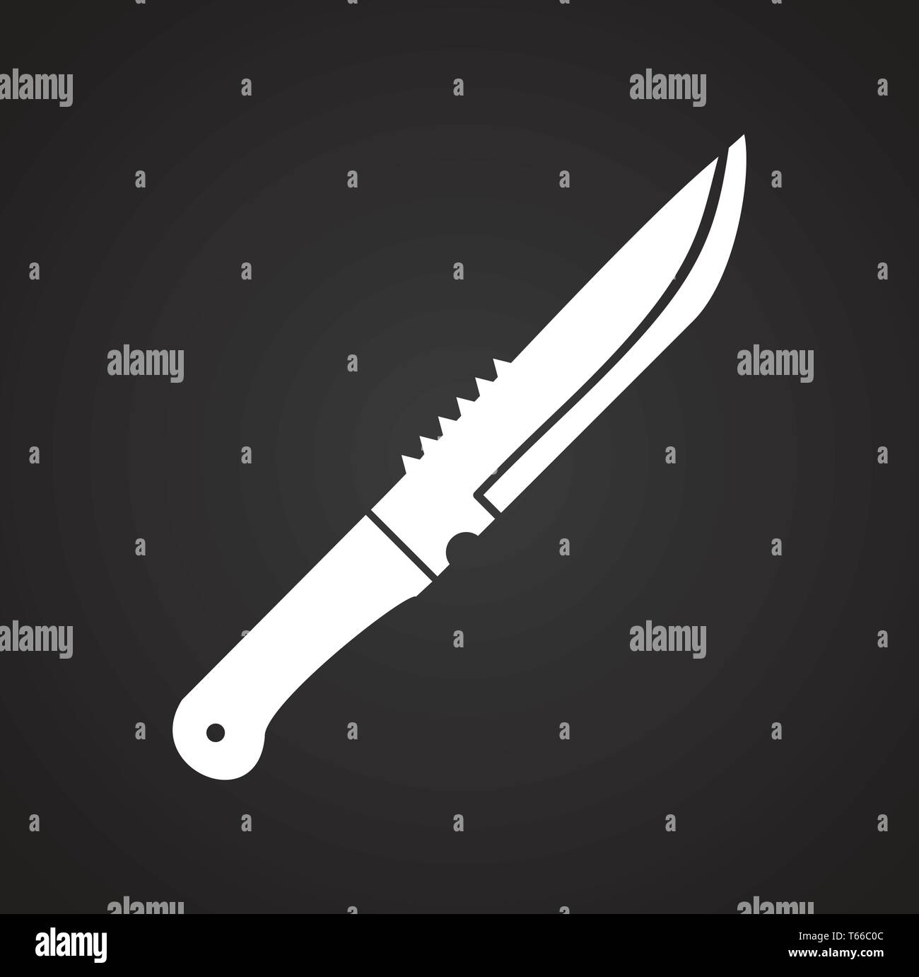 Knife icon on background for graphic and web design. Simple vector sign ...