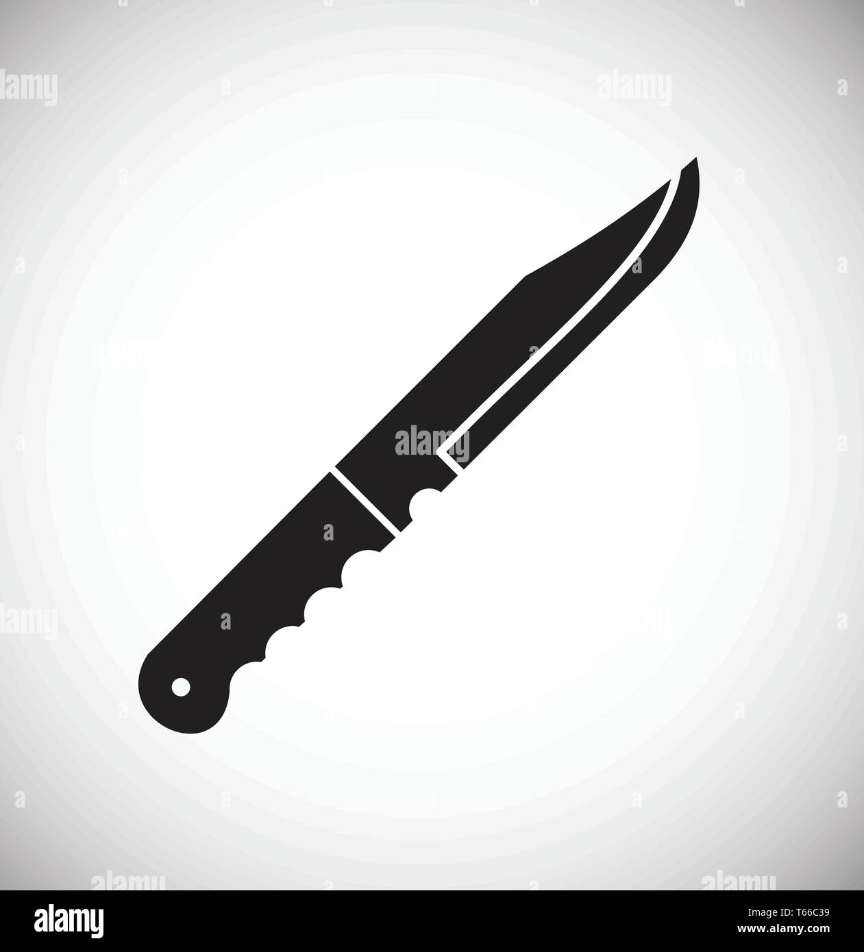 Knife icon on background for graphic and web design. Simple vector sign ...