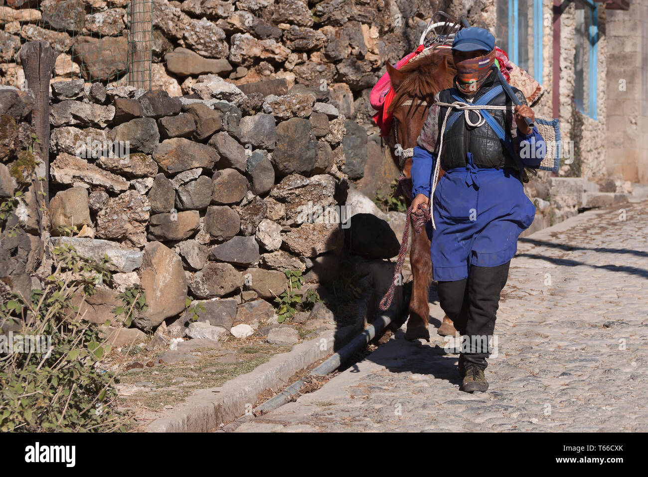 Yuhu village, belonging to the Naxi minority, located about 15 ...