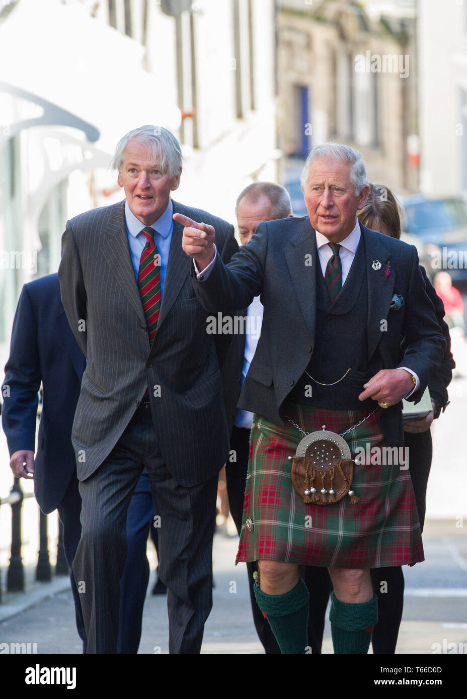 The Prince of Wales (right), known as the Duke of Rothesay while in ...