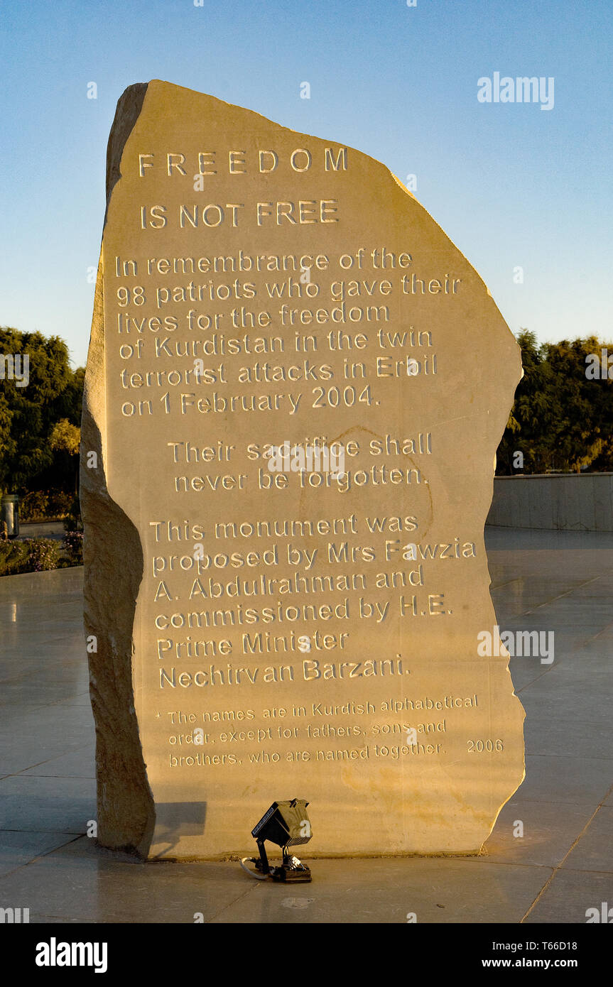 Memorial in Sami Abdulrahman Park Named after Sami Abdulrahman, the ...