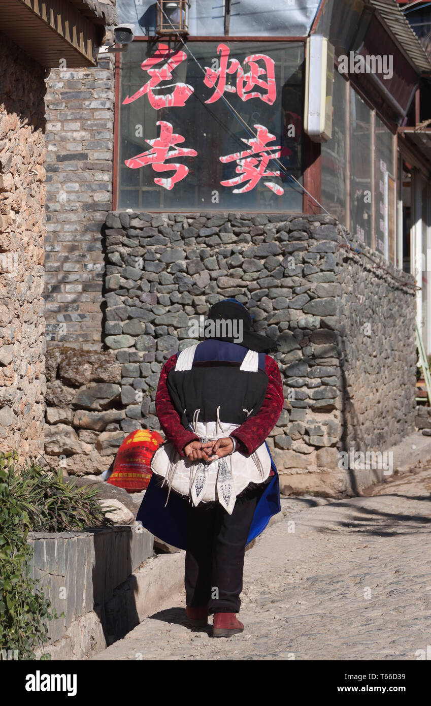 Yuhu village, belonging to the Naxi minority, located about 15 ...