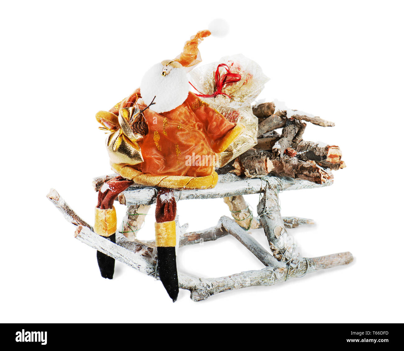 Snowman on sledge hi-res stock photography and images - Alamy