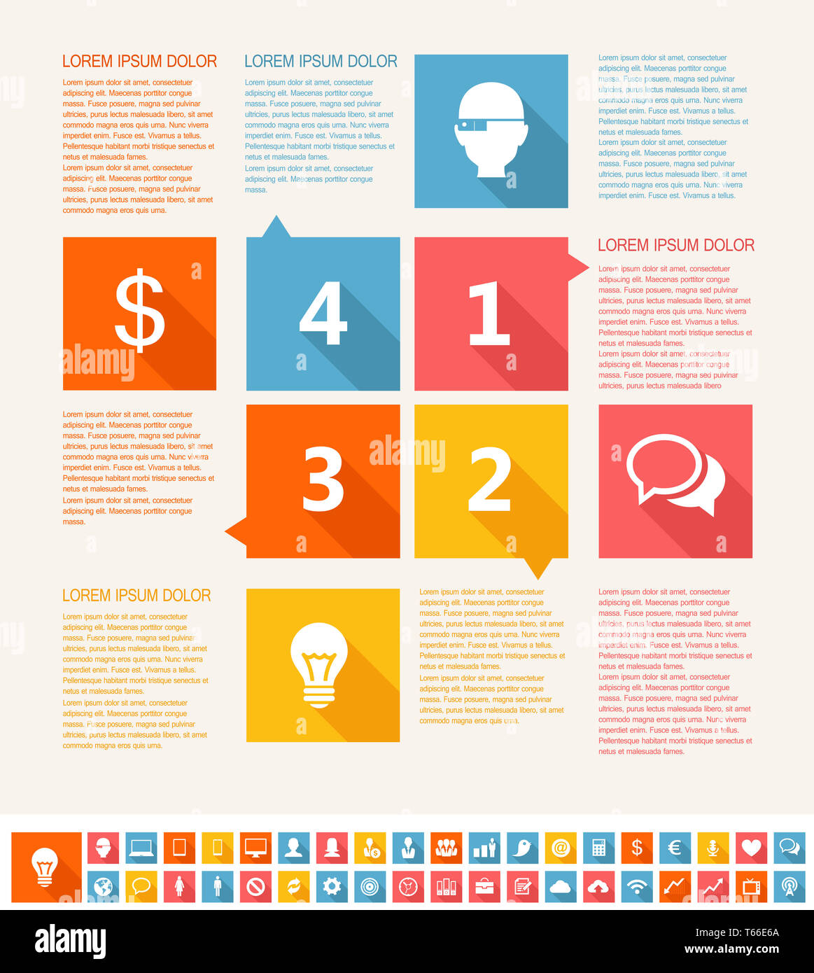 Glass infographic elements template for diagram hi-res stock ...