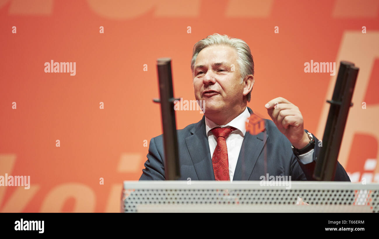 21st Ordinary Trade Union Congress of the IG BAU in Berlin Stock Photo ...