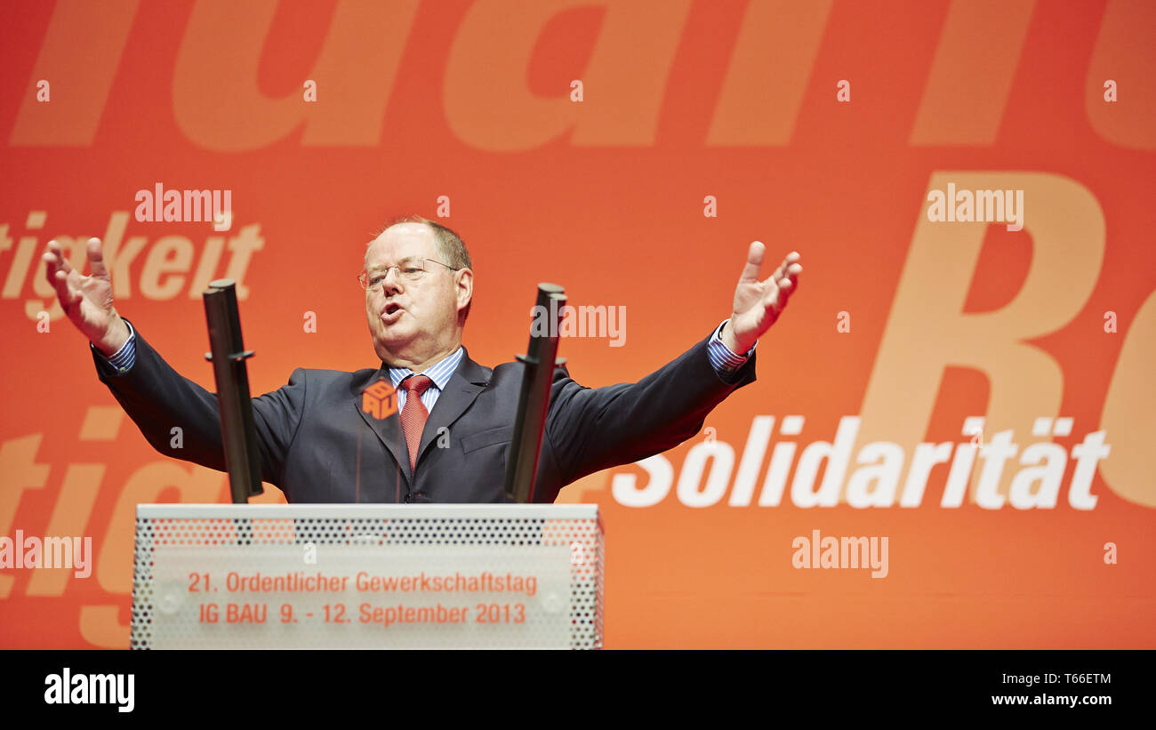 21st Ordinary Trade Union Congress of the IG BAU in Berlin Stock Photo ...