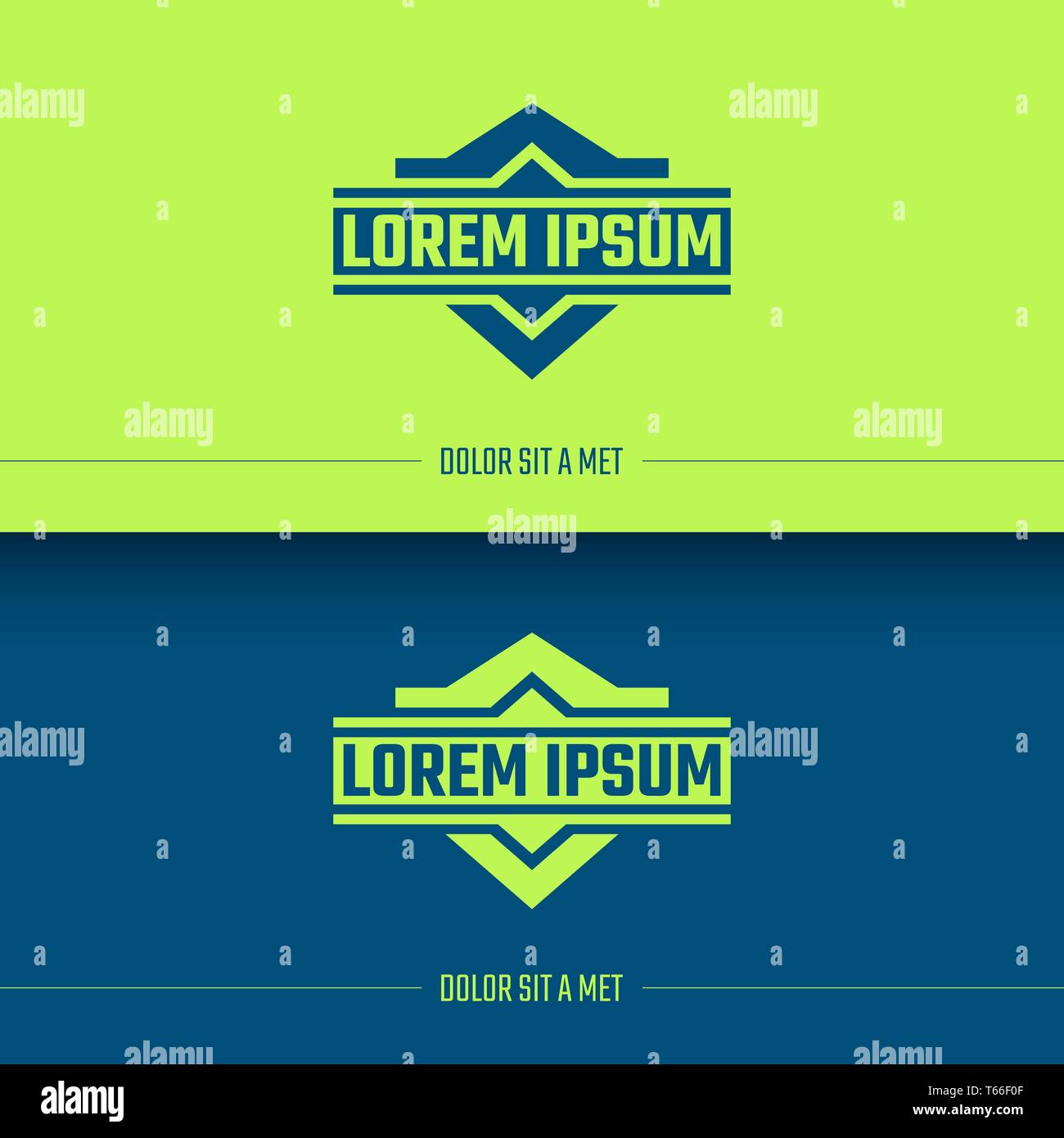 Protection symbol logo design hi-res stock photography and images - Alamy