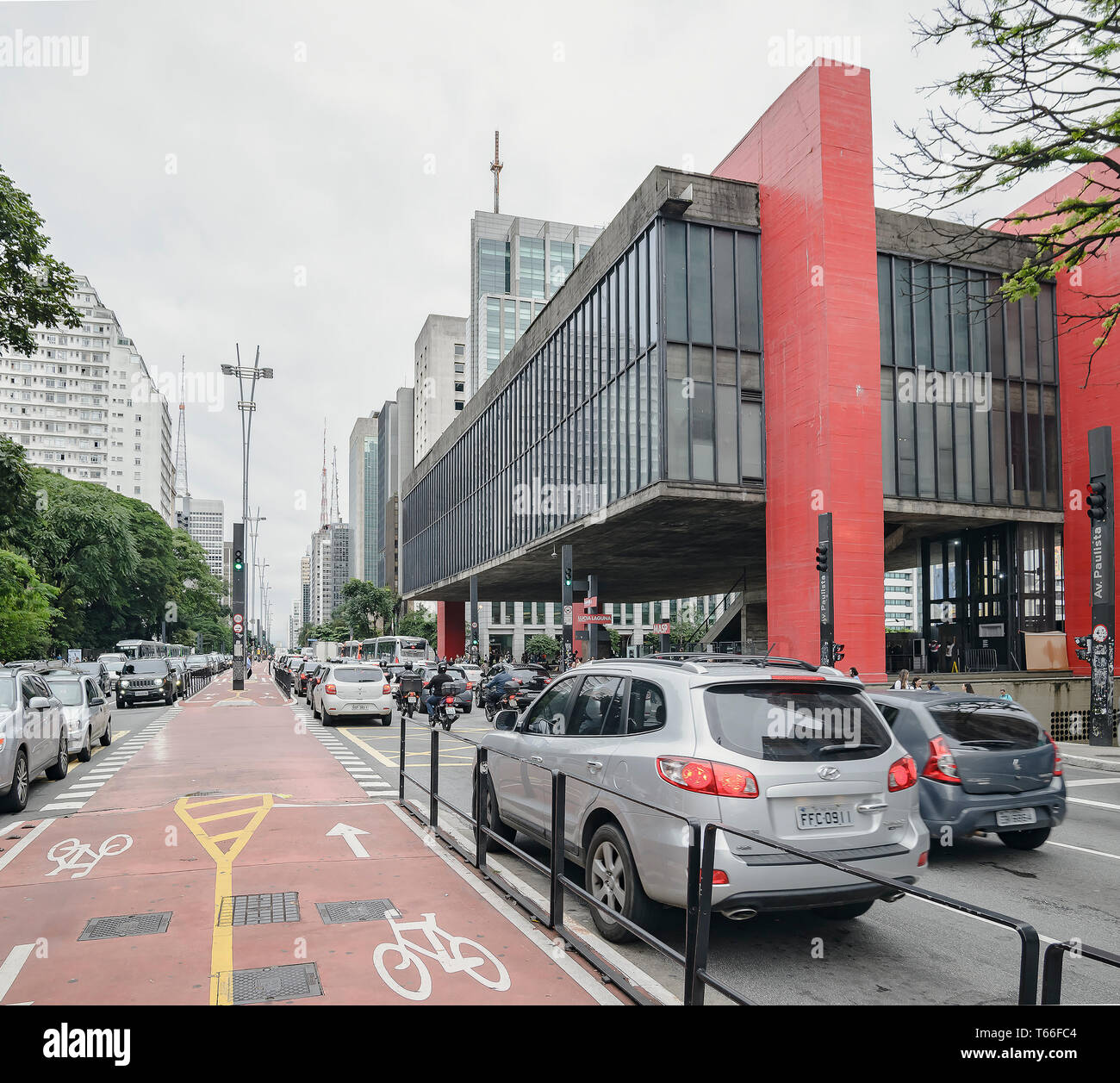 Sao Paulo SP, Brazil - March 01, 2019: Art museum MASP, Museu de Arte ...