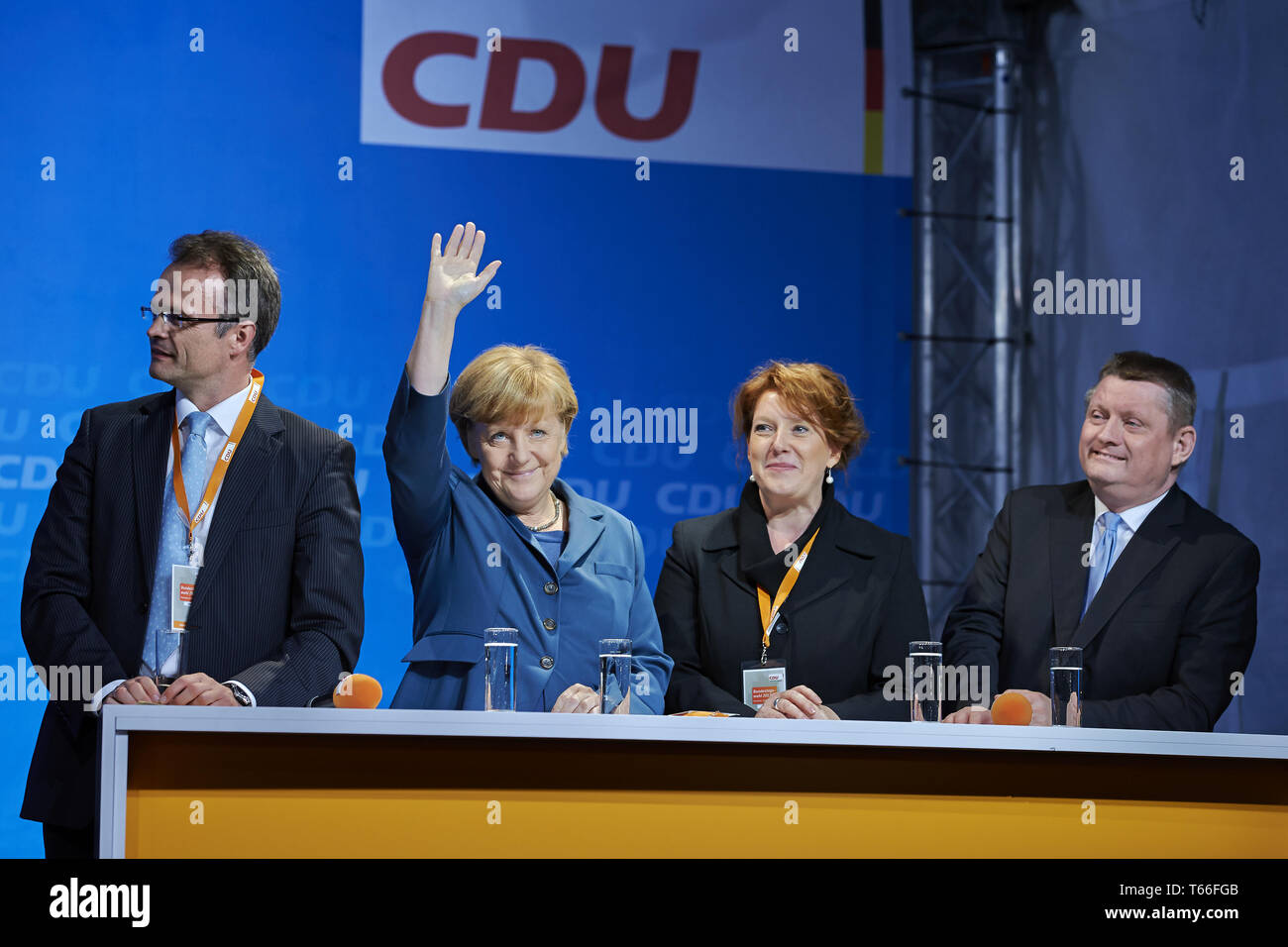 portrait of angela merkel, german chancellor in 2014 Stock Photo - Alamy
