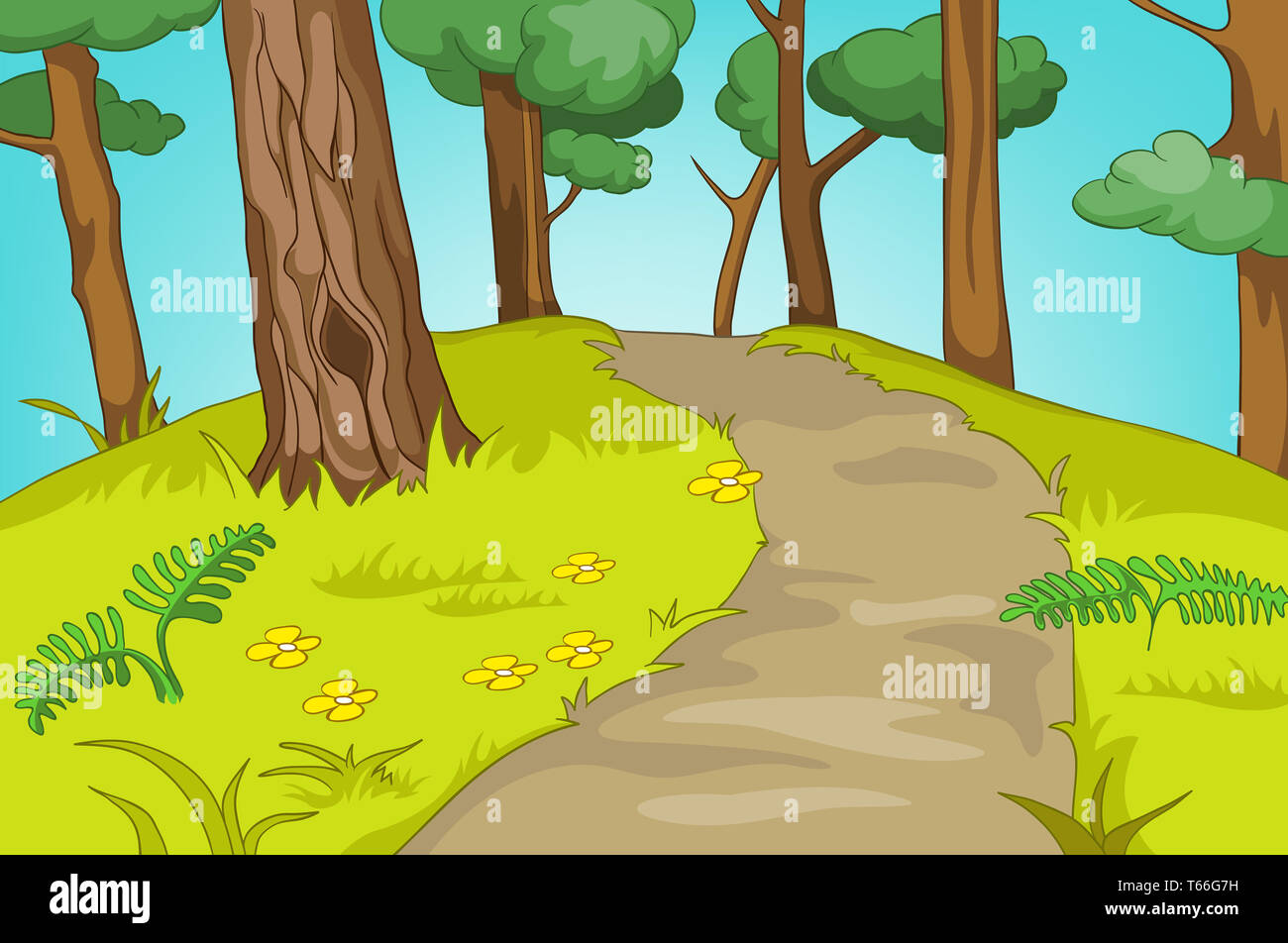 Comic forest hi-res stock photography and images - Alamy