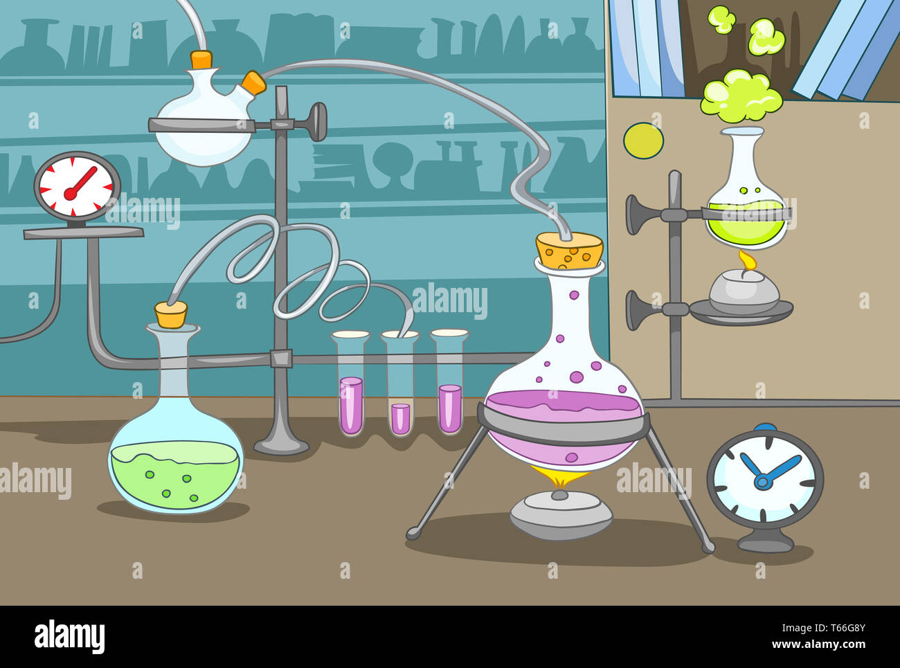 Scientist laboratory comic hi-res stock photography and images - Alamy