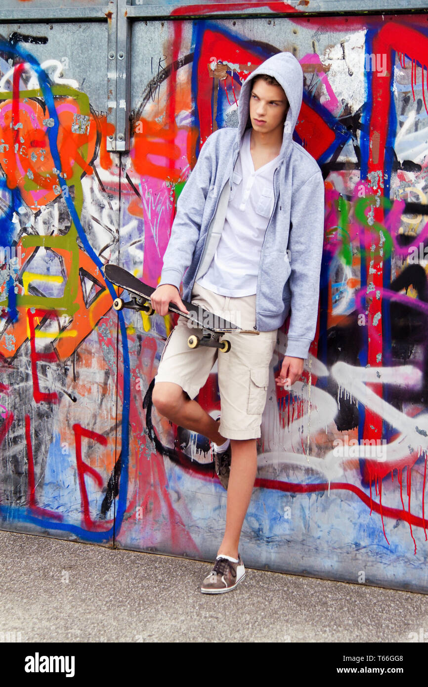 cool looking teenager Stock Photo - Alamy