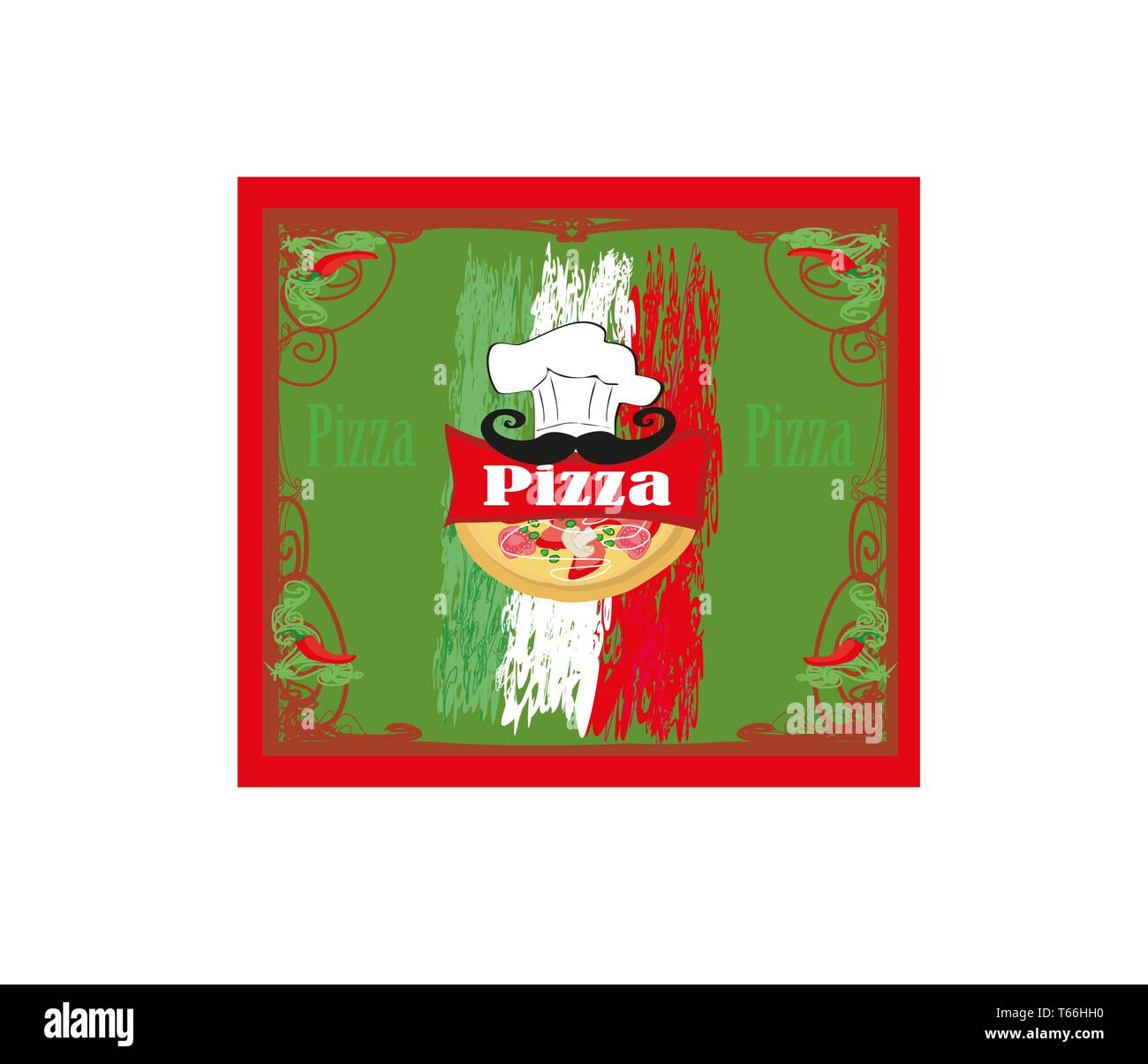 Pizza background design Stock Vector Image & Art - Alamy