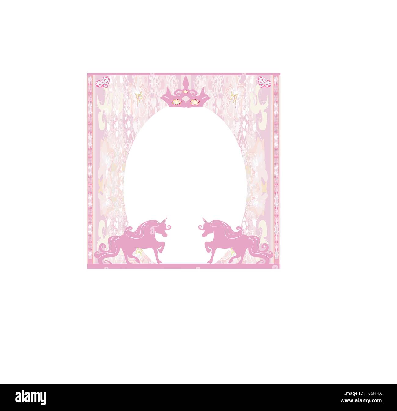 Pink wallpaper night sky cartoon Cut Out Stock Images & Pictures - Alamy