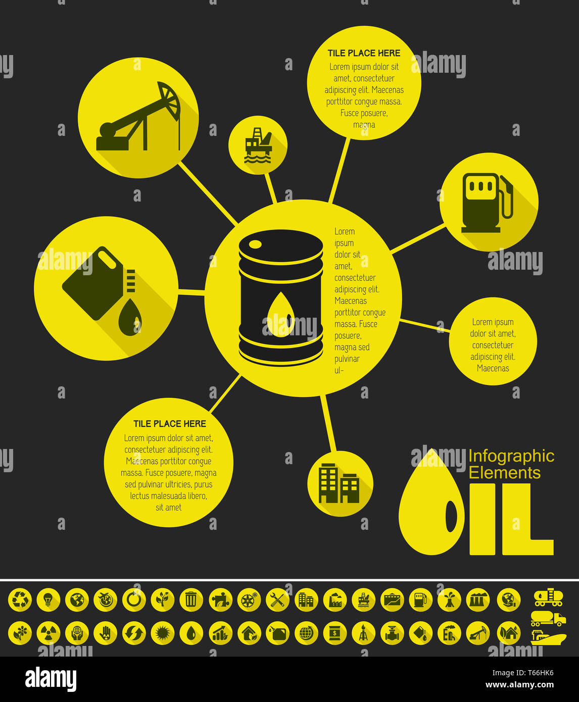 Oil industry infographic template hi-res stock photography and images ...