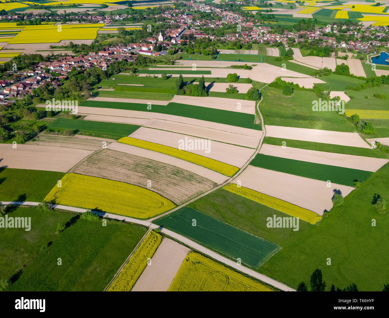 Corn fields aerial hi-res stock photography and images - Alamy