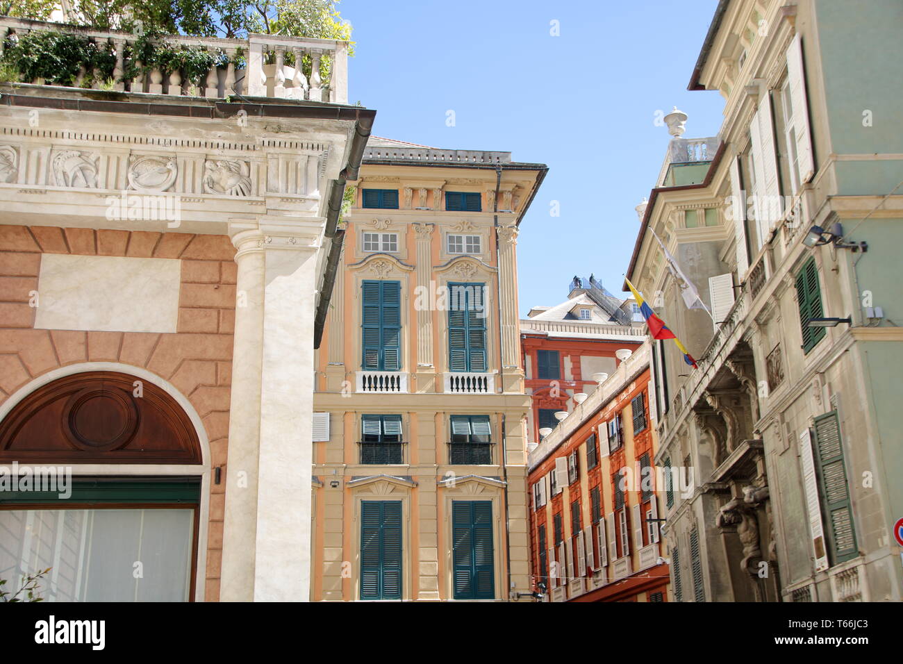 At Genoa, Italy, - On 04/01/2018 - Beautiful palaces known as Rolli in ...