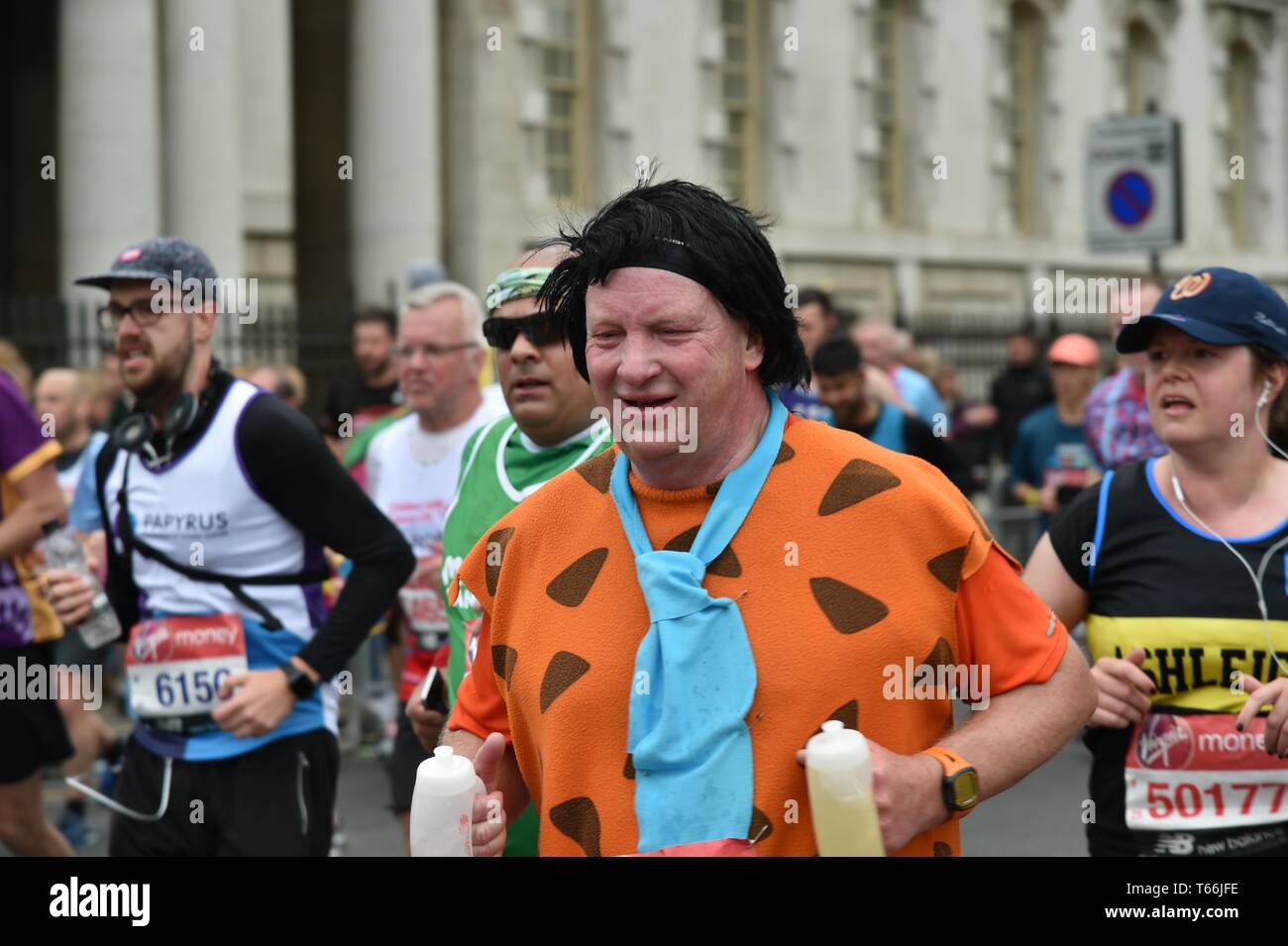 London Marathon 2019, fun runners Stock Photo - Alamy