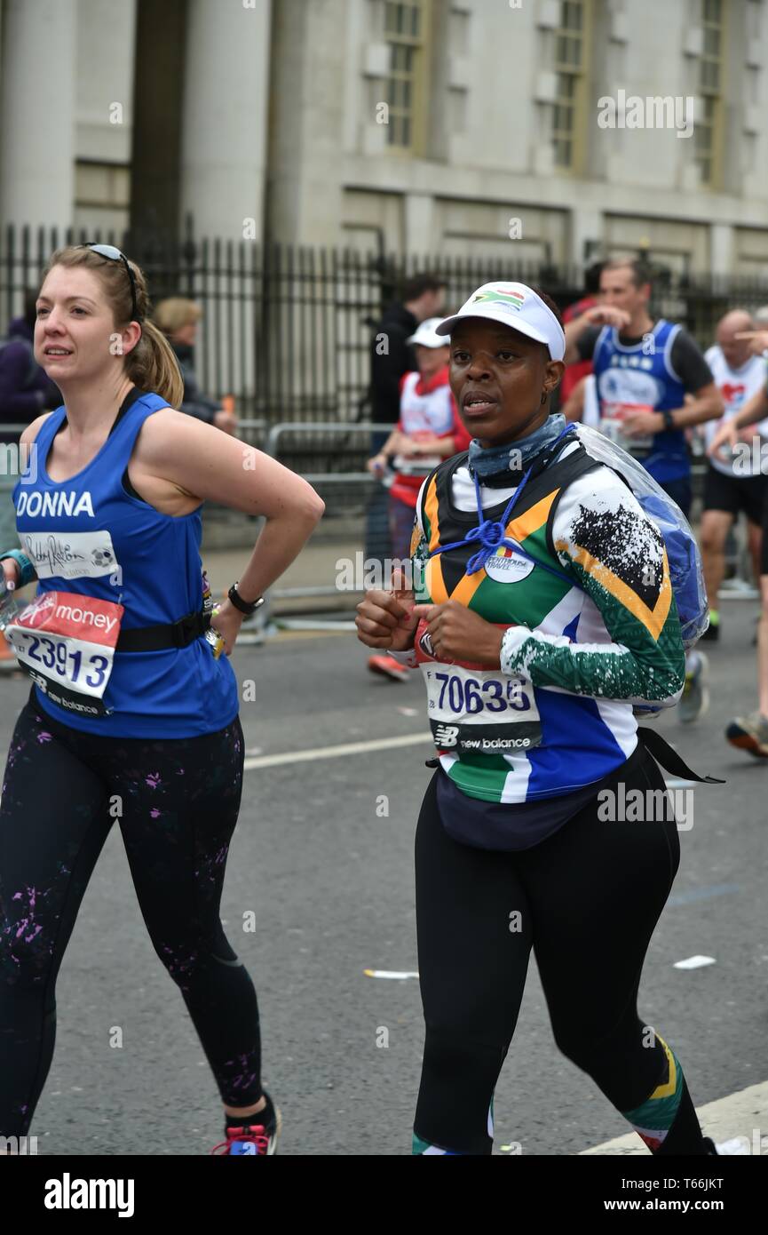 London Marathon 2019, fun runners Stock Photo - Alamy