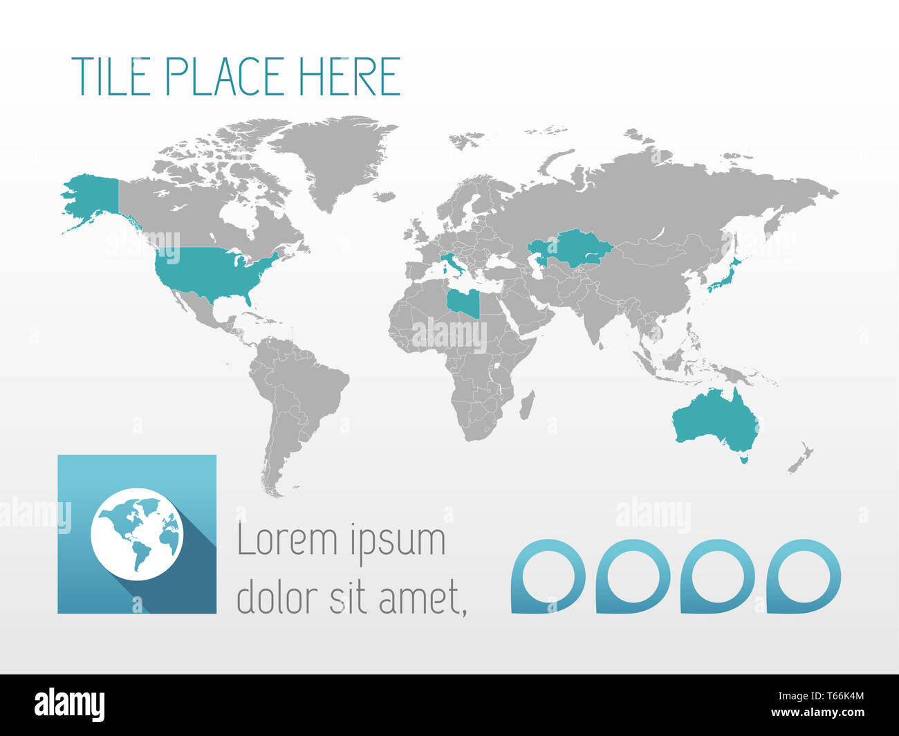 Map of the World Stock Photo - Alamy