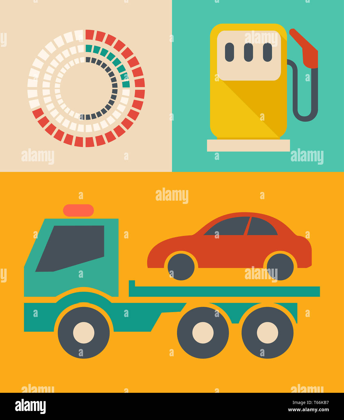 Transportation Infographic Elements Stock Photo - Alamy