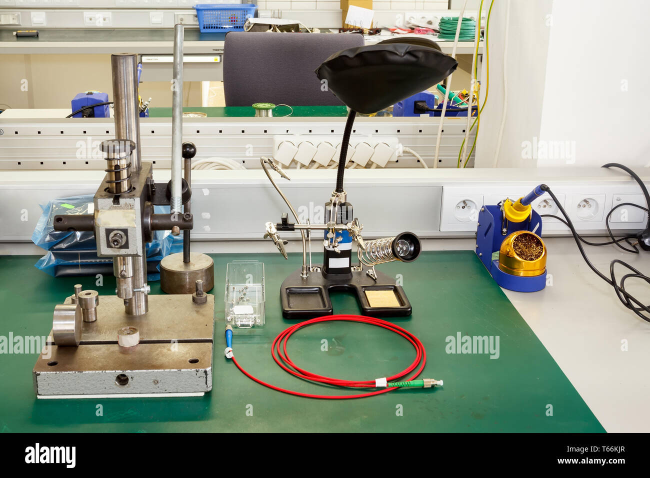 electronics equipment assembly workplace Stock Photo - Alamy