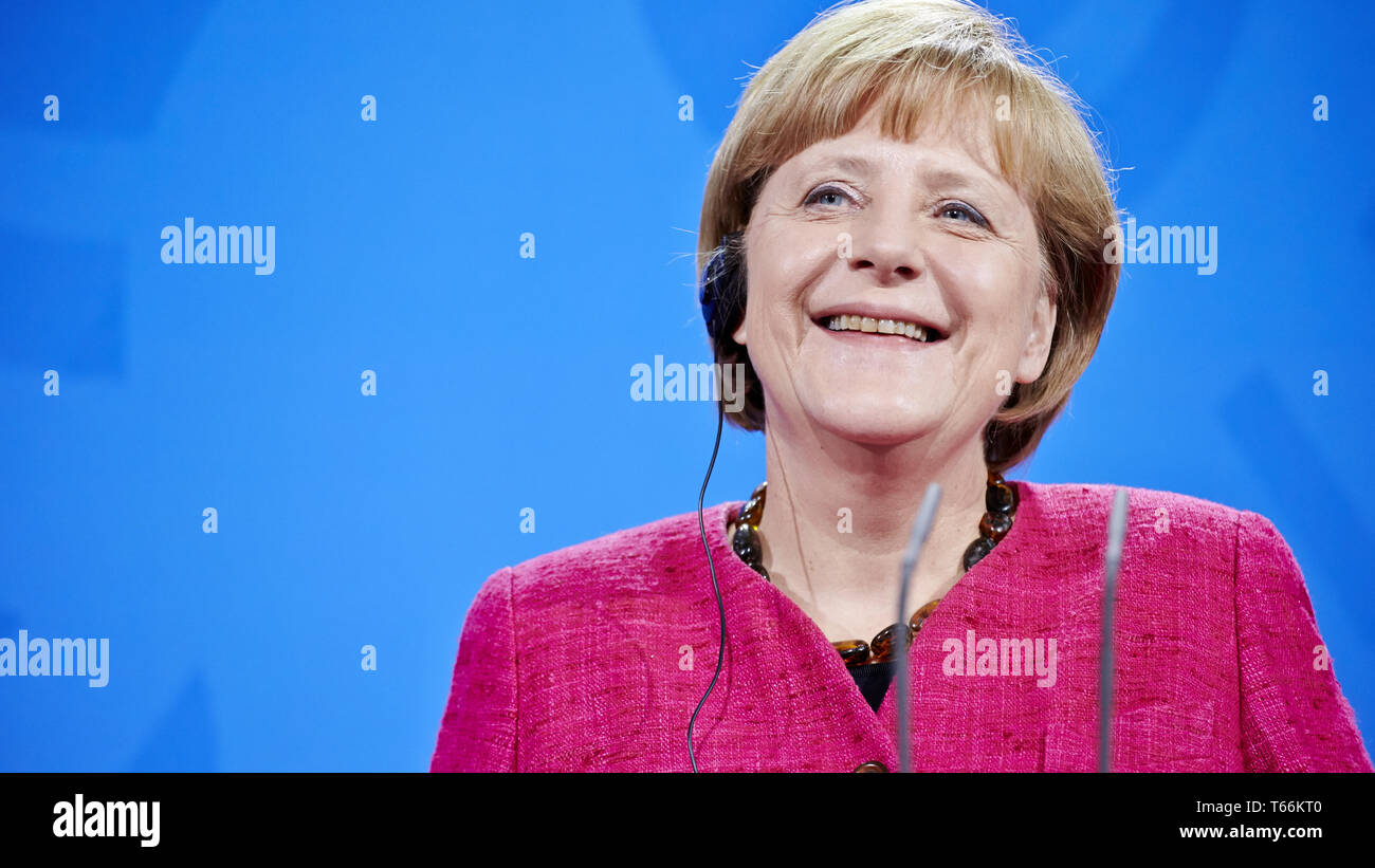 portrait of angela merkel, german chancellor in 2014 Stock Photo - Alamy