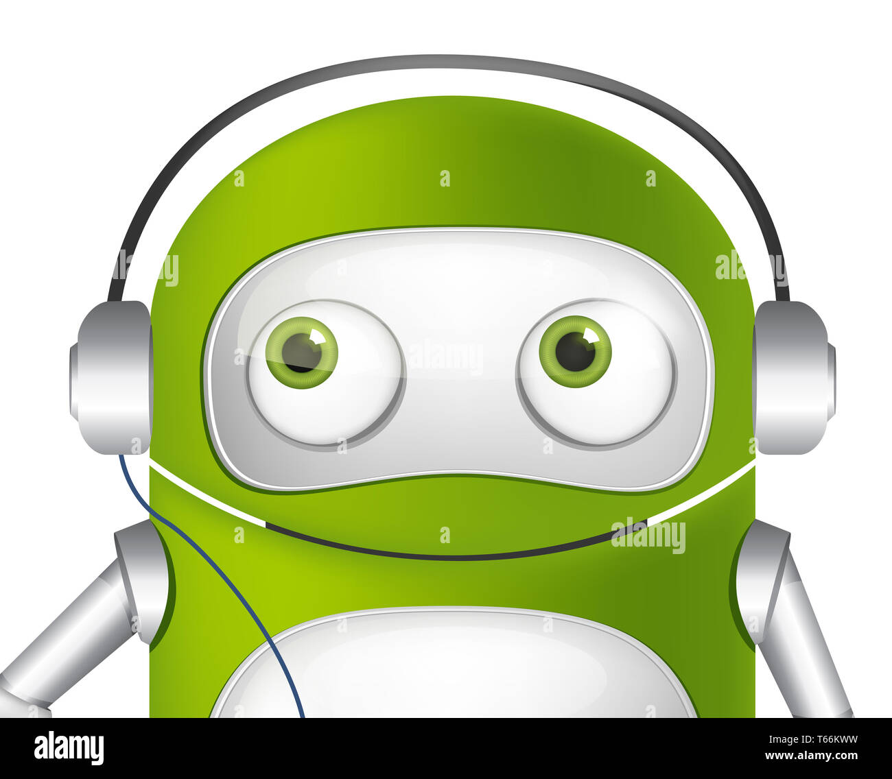 Robot with headphones hi-res stock photography and images - Alamy