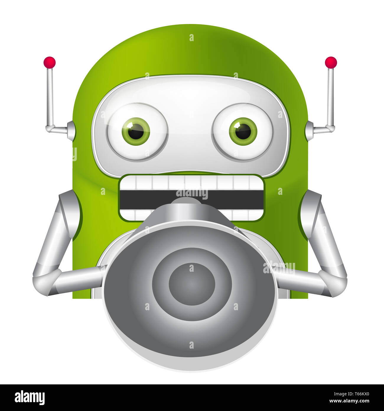 Robot talking Cut Out Stock Images & Pictures - Alamy