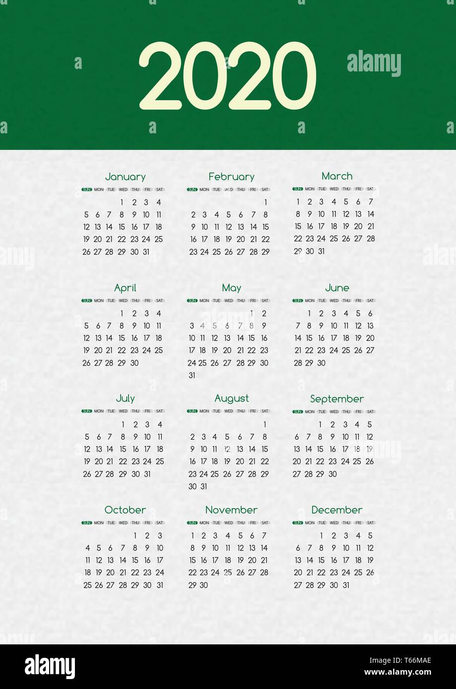 Simple calendar design hi-res stock photography and images - Alamy