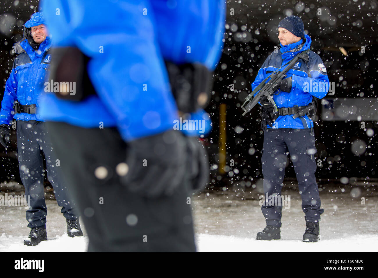Heavy police presence is securing the safety of all the world leaders ...
