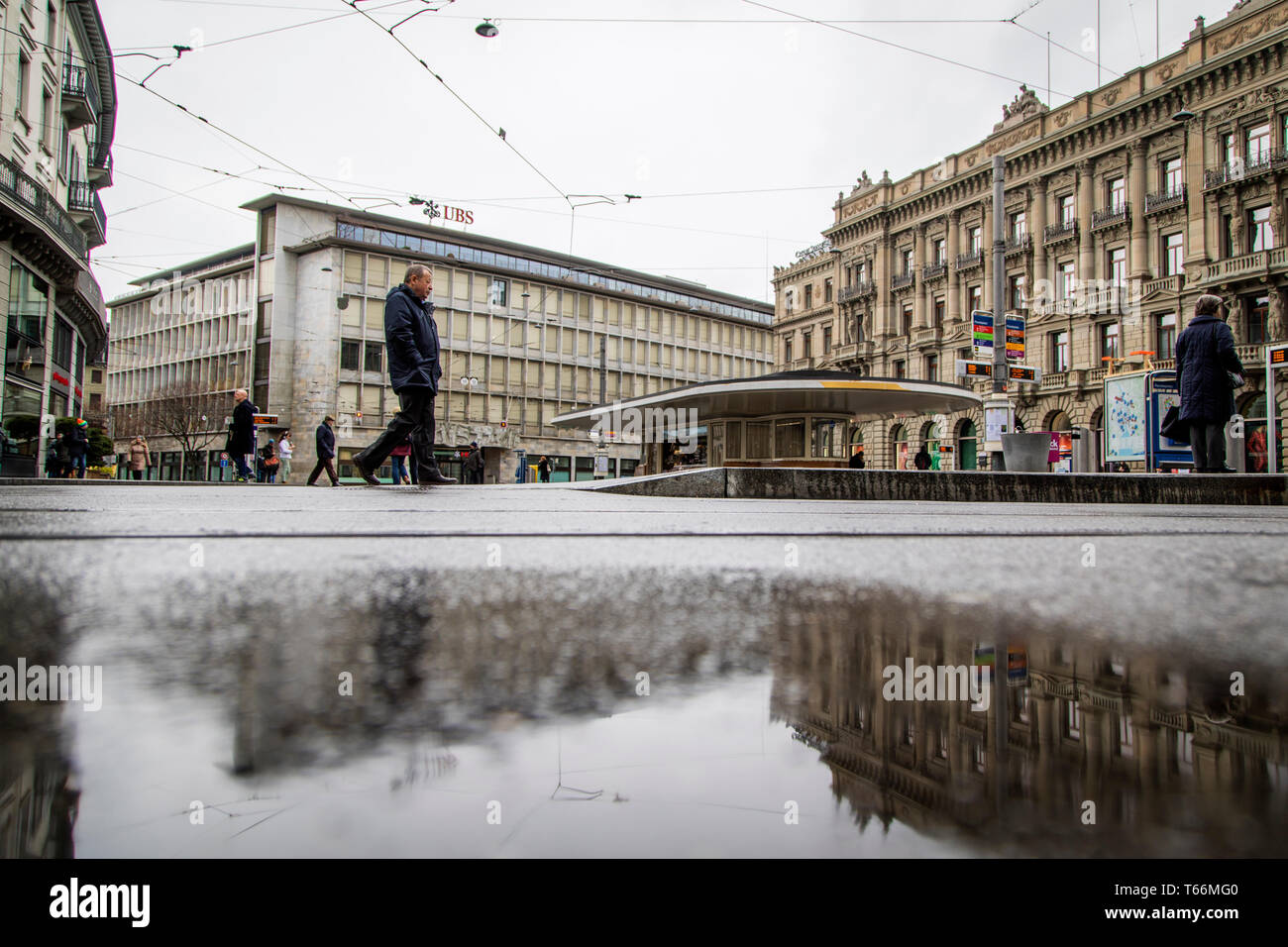 The UBS Headquarters and Credit Suisse Headquarters on Paradeplatz ...