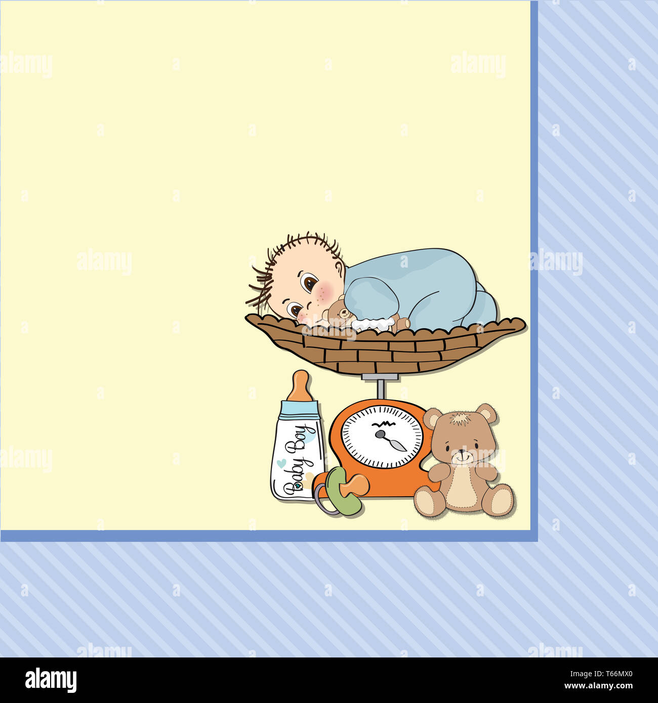Newborn baby weighed on scale hi-res stock photography and images - Alamy