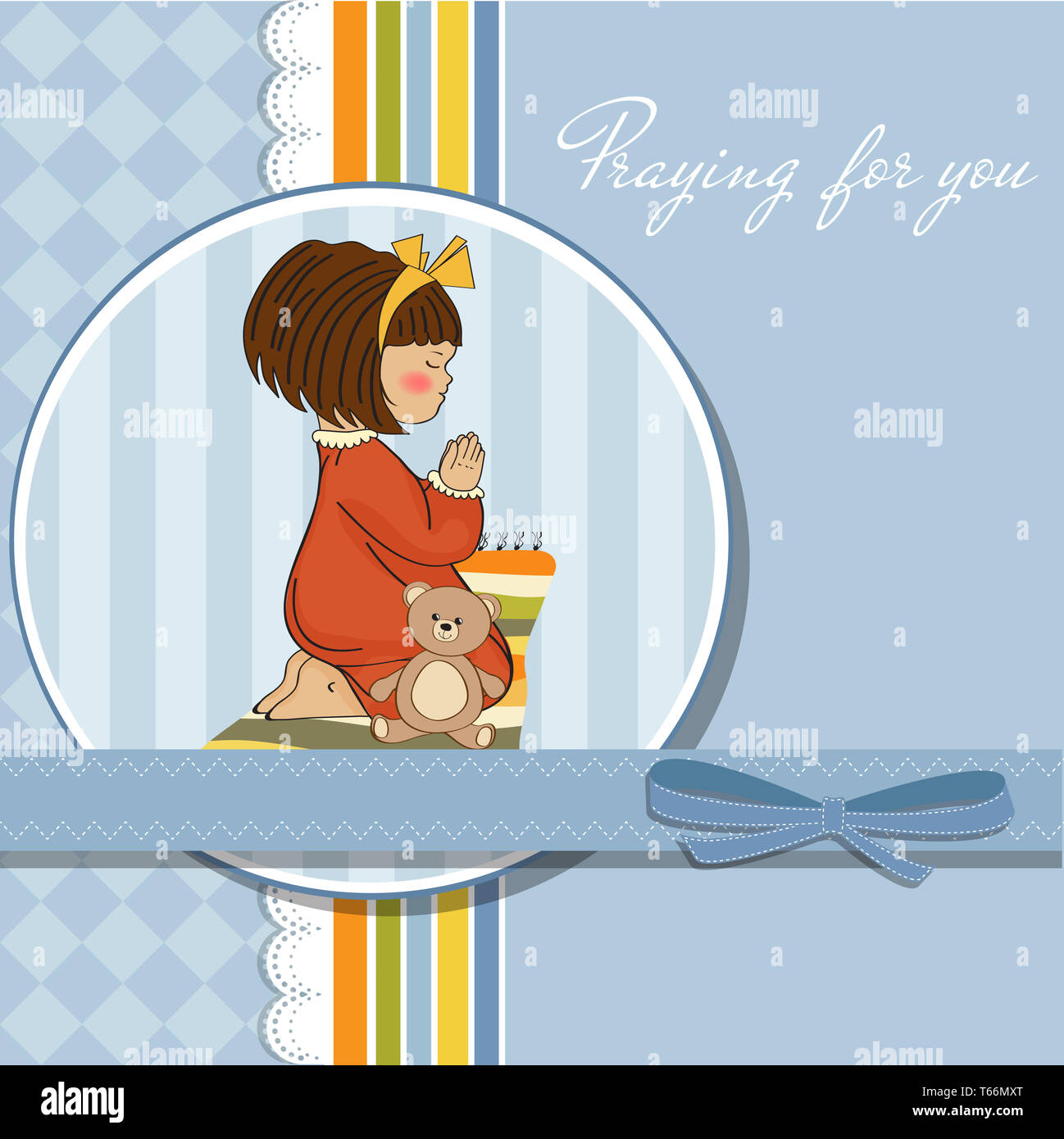 little girl praying Stock Photo - Alamy