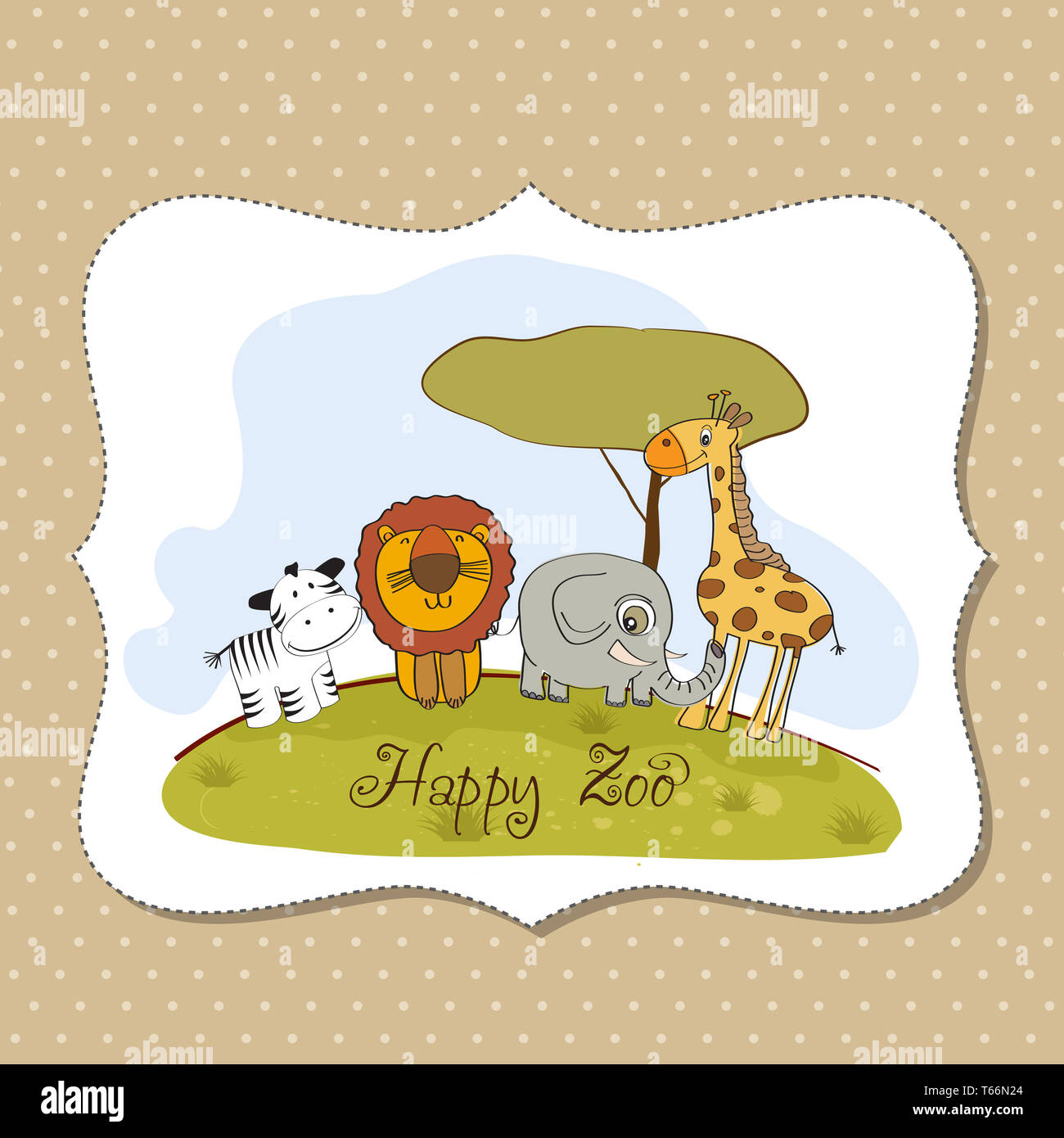 Happy zoo animal hi-res stock photography and images - Alamy
