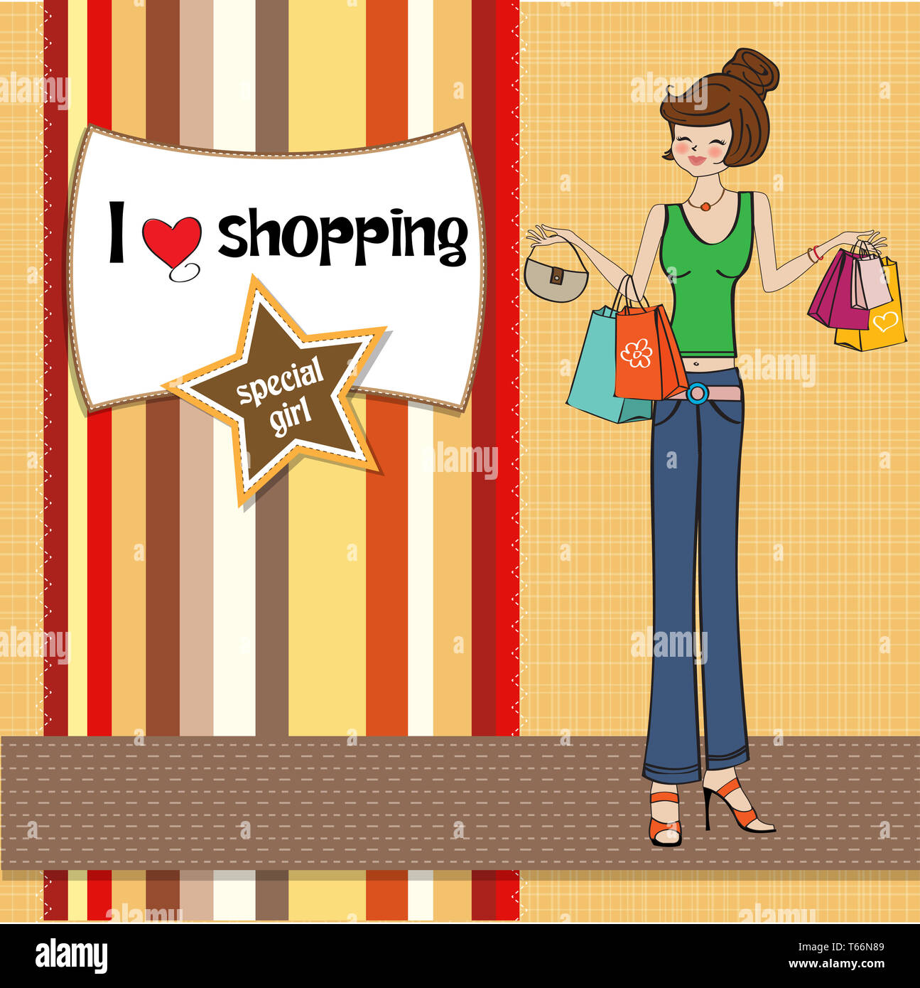 Lady bags design hi-res stock photography and images - Alamy