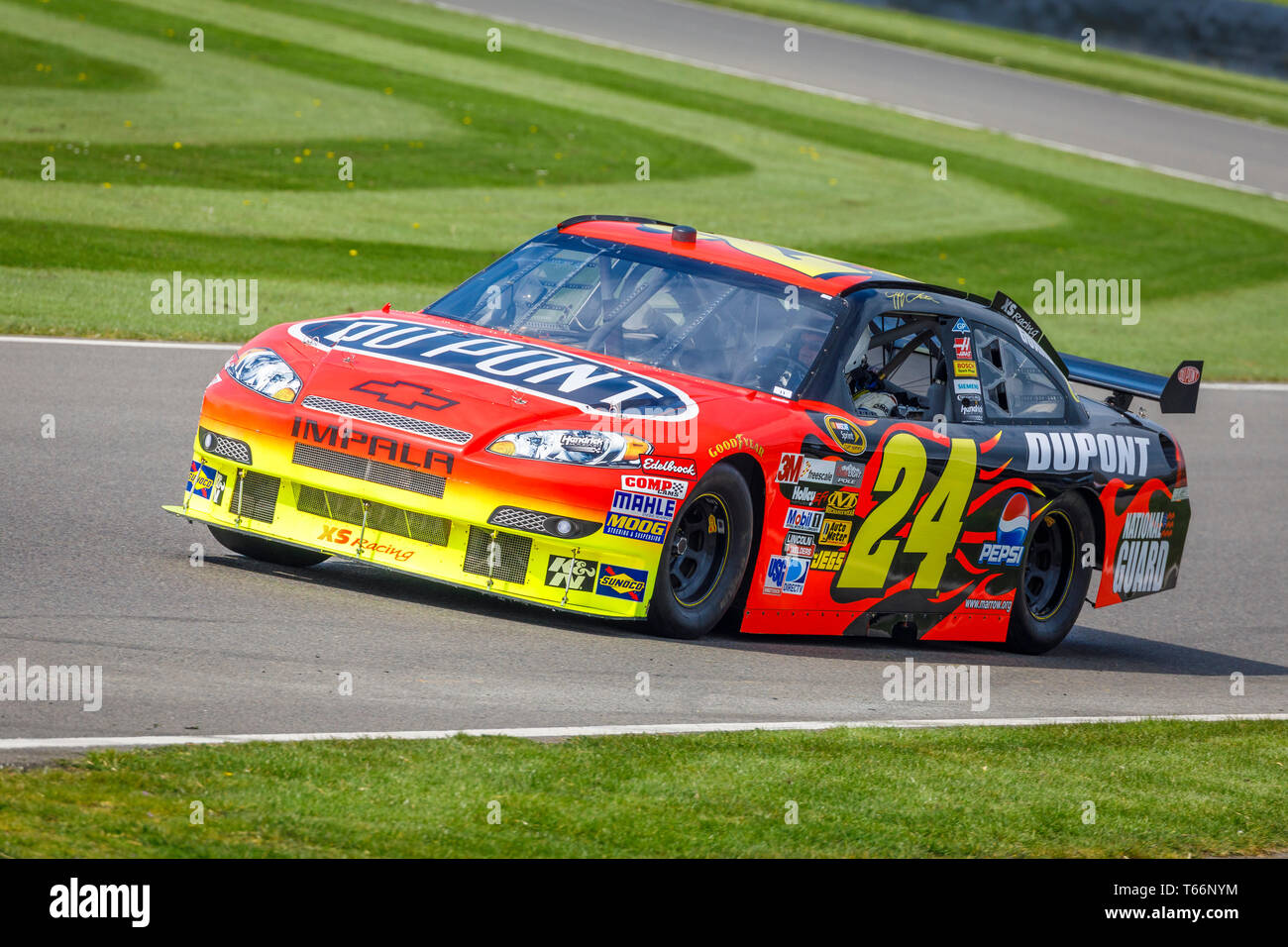 2009 Chevrolet Impala SS NASCAR with driver Mick Strafford during a ...