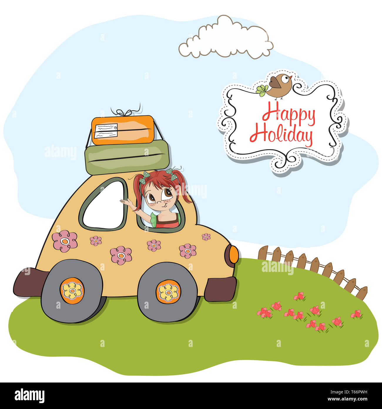 Going on holiday cartoon hi-res stock photography and images - Alamy